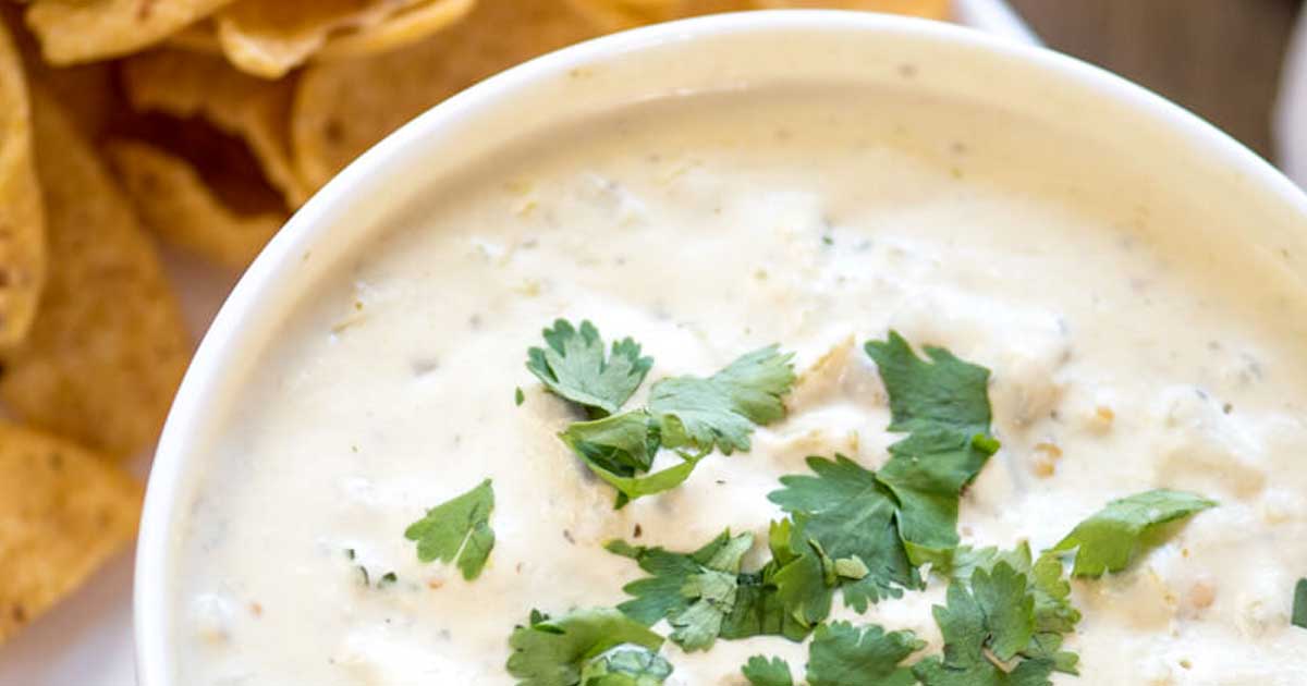 Salsa Verde Queso Dip