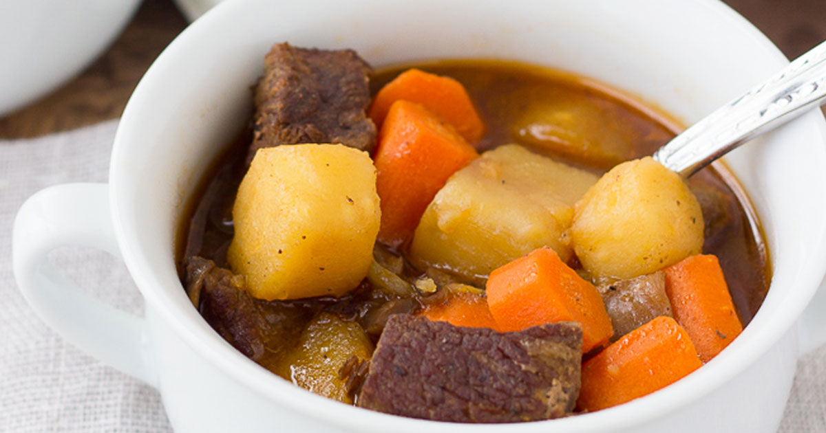 Slow Cooker Beef with Root Vegetables
