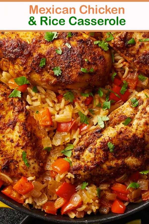 Mexican Chicken and Rice Casserole