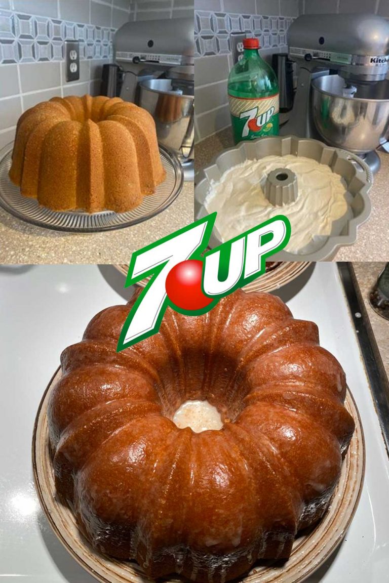 Lemon 7UP Glazed Pound Cake
