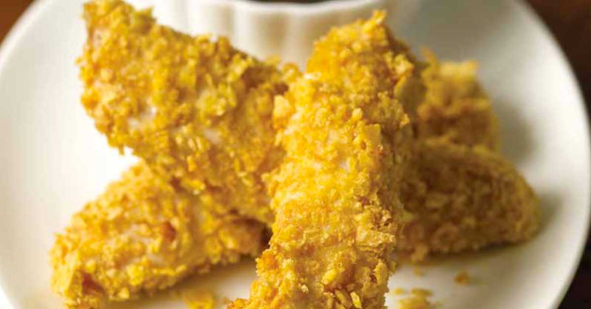Crunchy Chicken Fingers with Tangy Dipping Sauce {Heart Healthy Recipe}