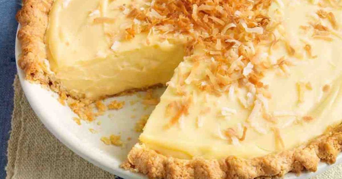 Impossible Coconut Custard Pie