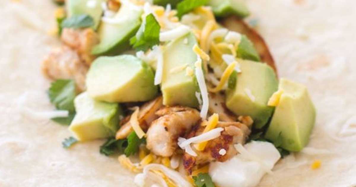 Chicken Avocado Burrito