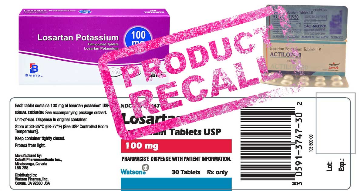 Recall Expanded for Losartan Potassium Tablets