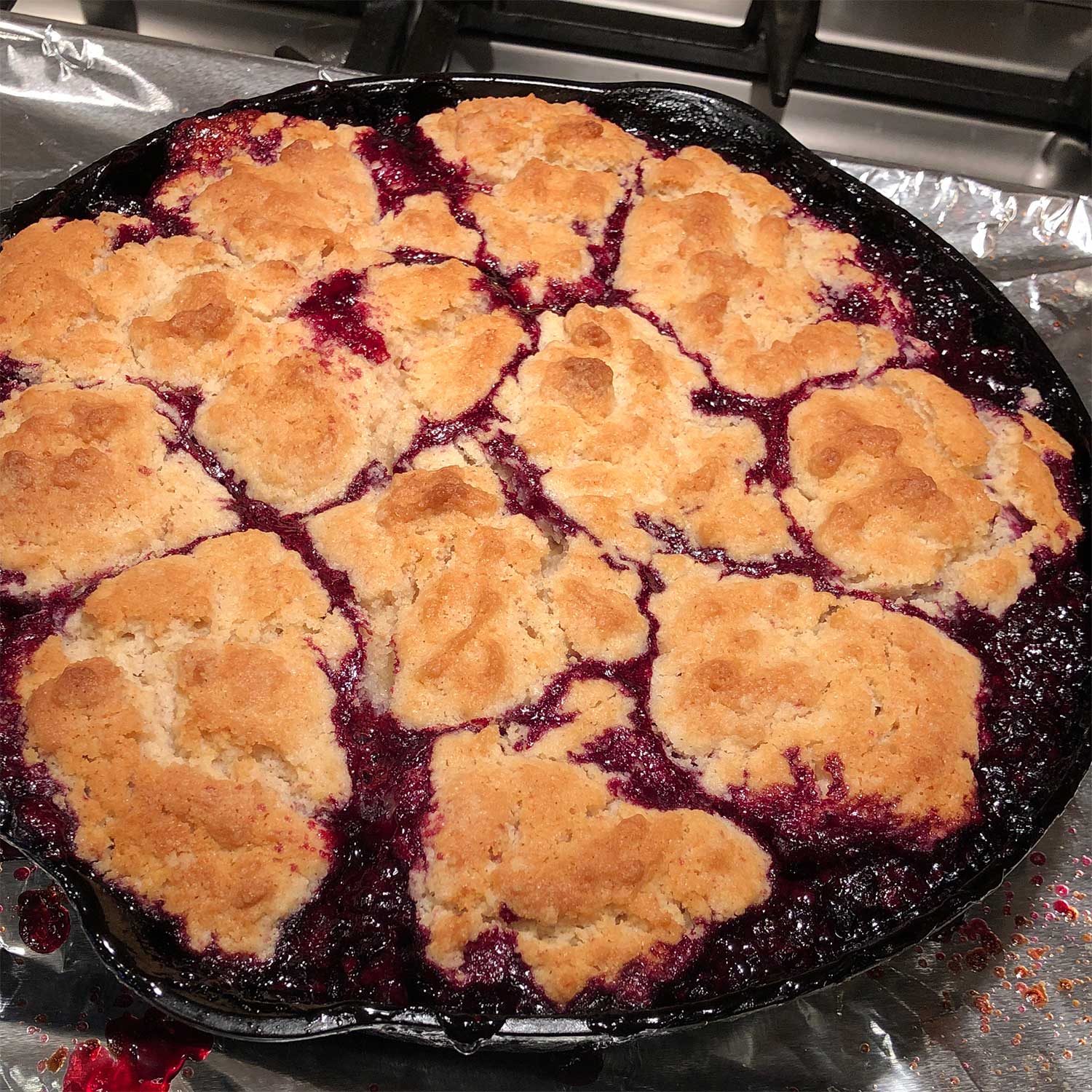 Homemade Blackberry Cobbler