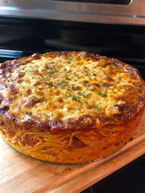 Easy Spaghetti Pie