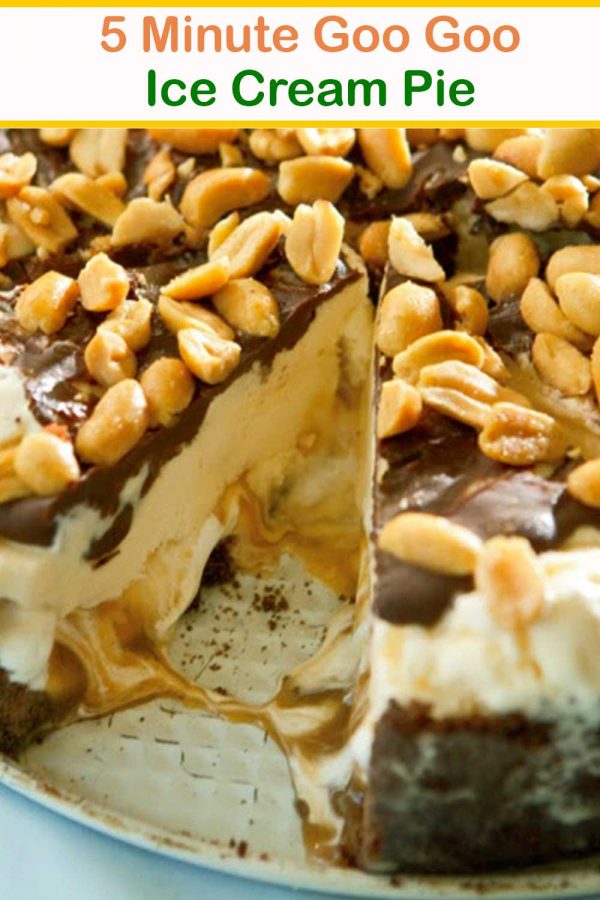 5 Minute Goo Goo Ice Cream Pie
