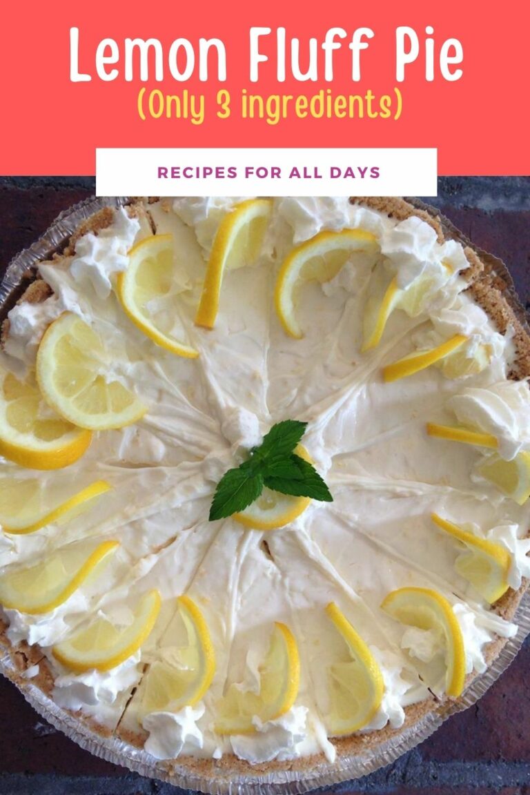Lemon Fluff Pie (3 ingredients)