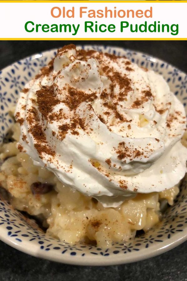 Old Fashioned Creamy Rice Pudding
