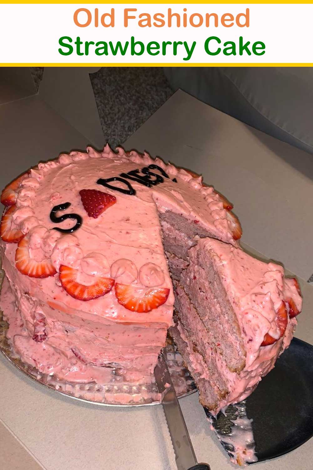 Old Fashioned Strawberry Cake