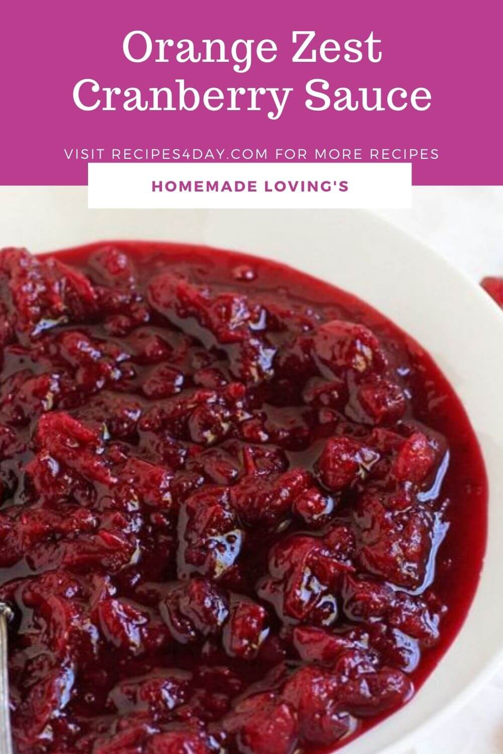 Orange Zest Cranberry Sauce