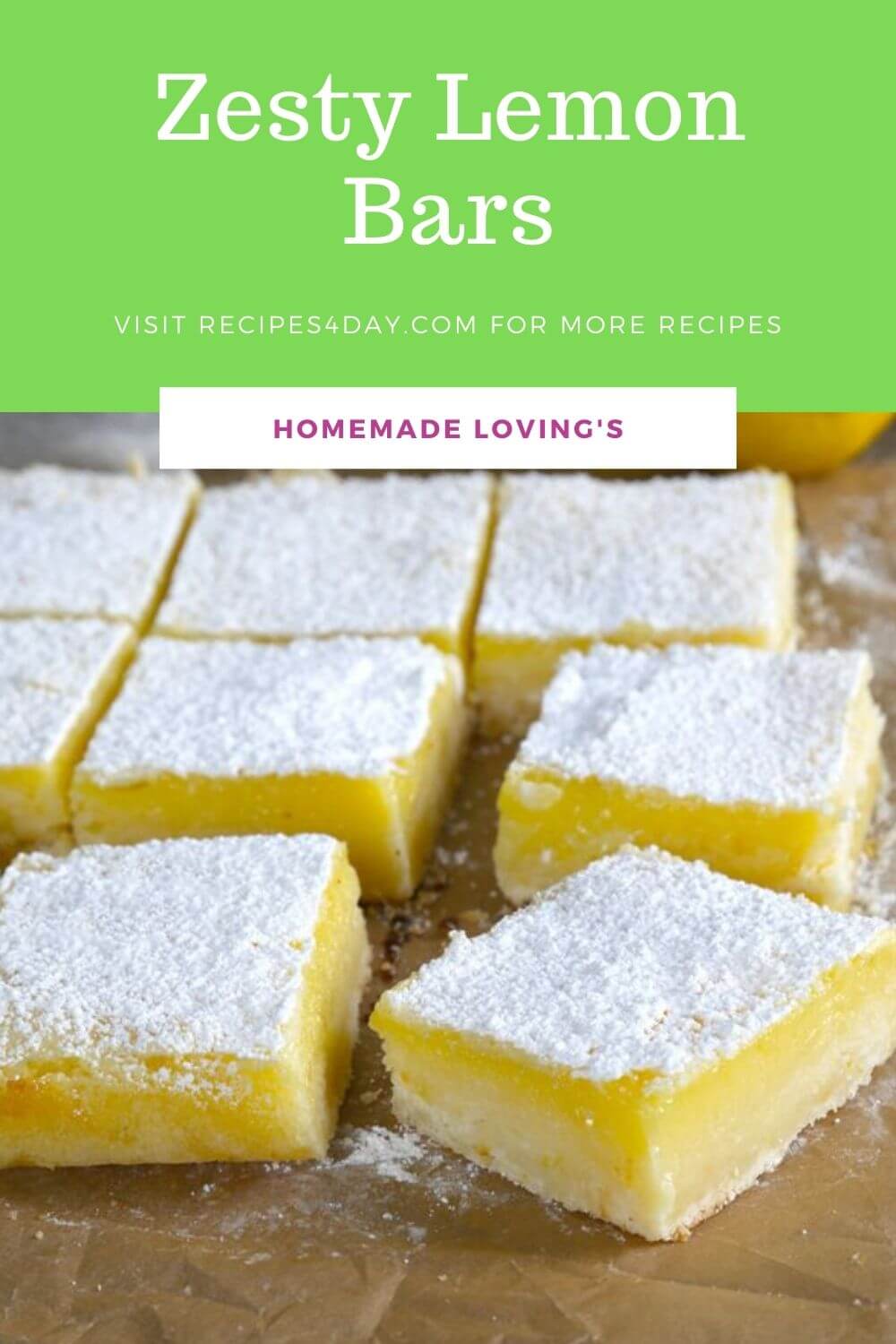 Zesty Lemon Bars