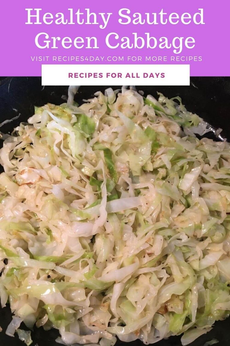 Healthy Sauteed Green Cabbage
