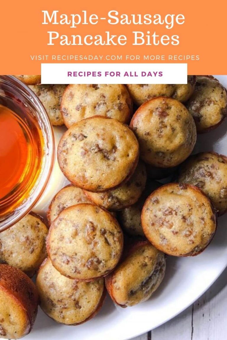 Maple-Sausage Pancake Bites