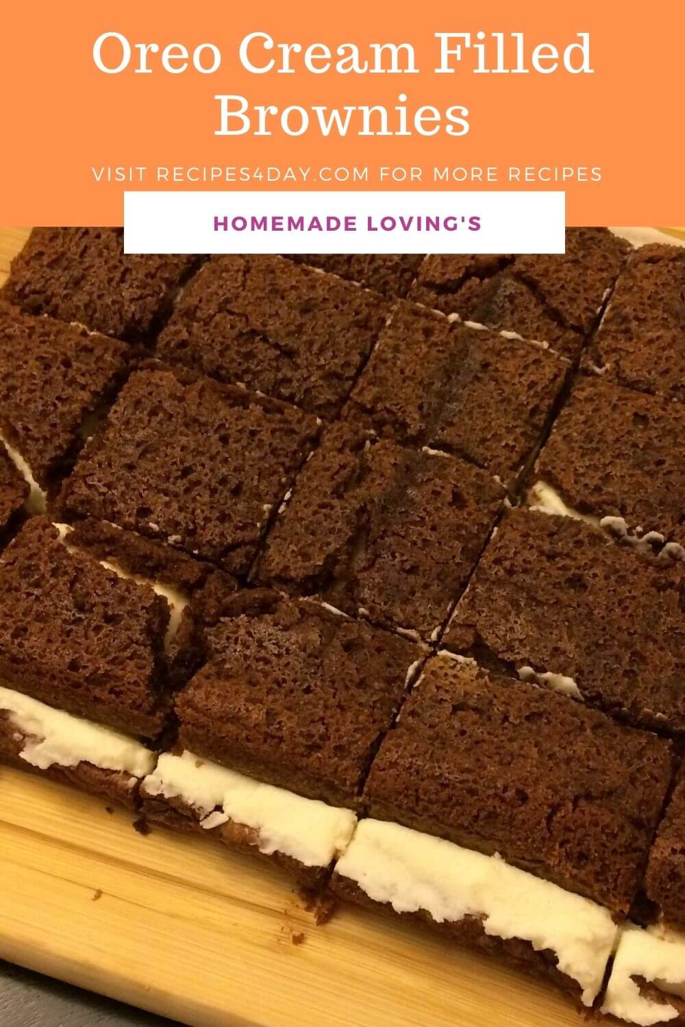 Oreo Cream Filled Brownies (Gluten-free Option)