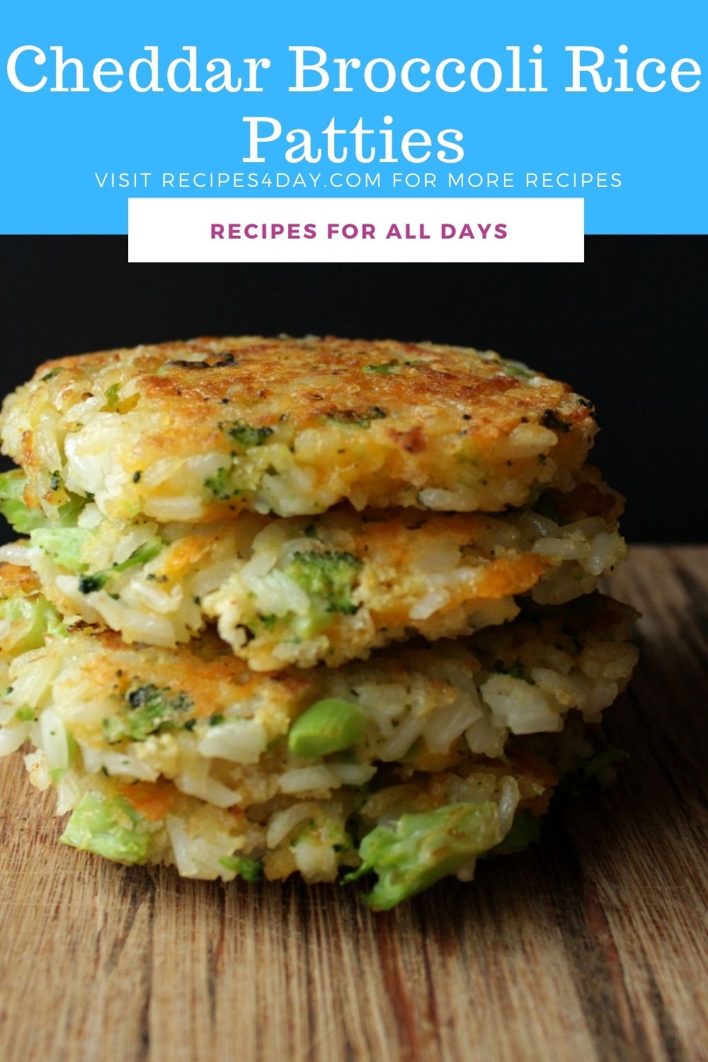 Cheddar Broccoli Rice Patties