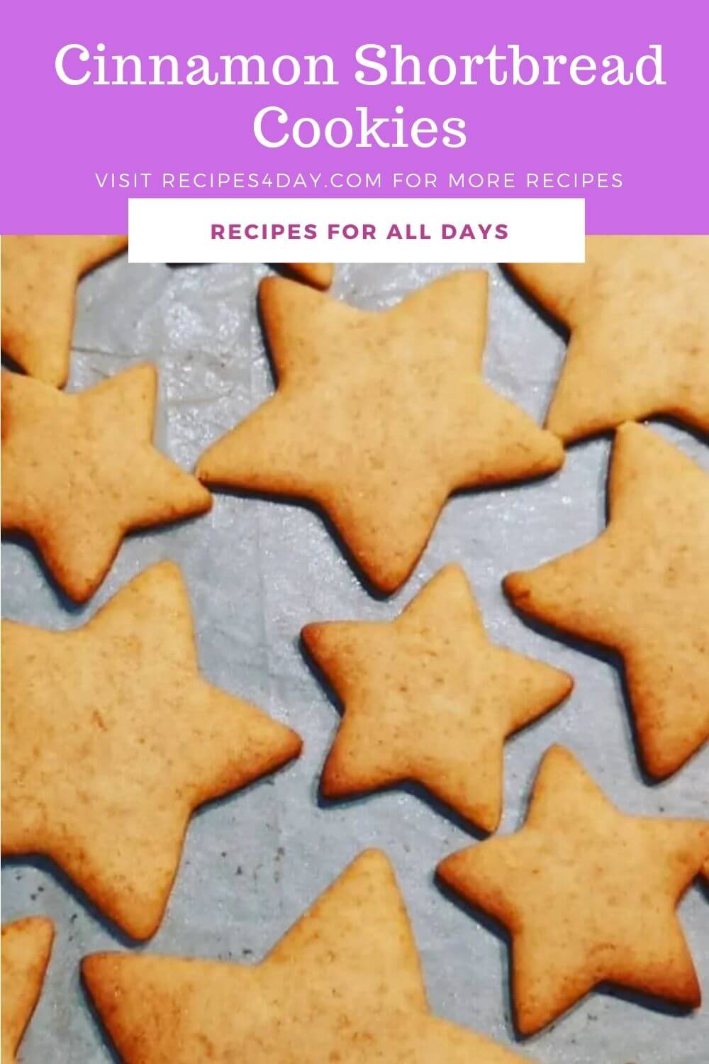 Cinnamon Shortbread Cookies