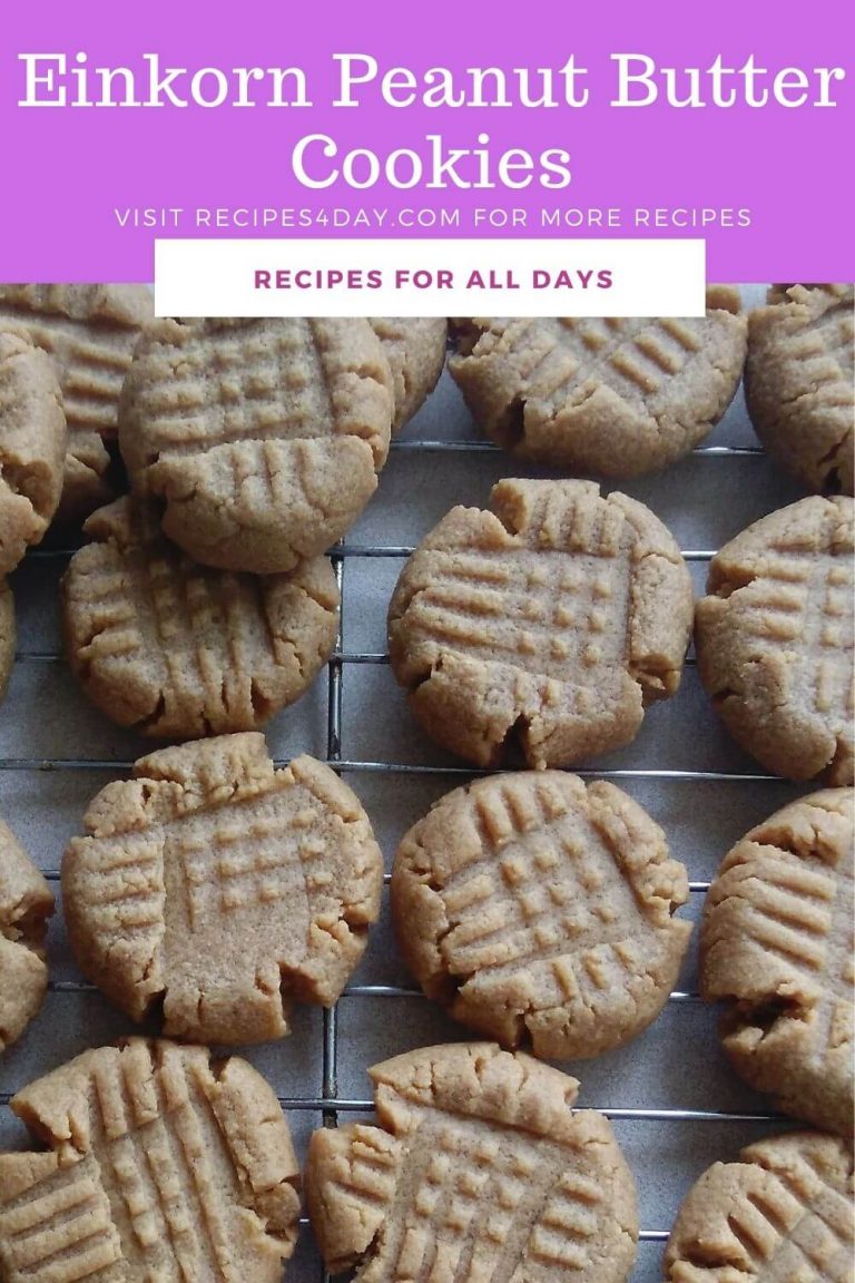 Einkorn Peanut Butter Cookies