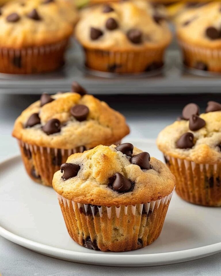 One Bowl Chocolate Chip Banana Muffins