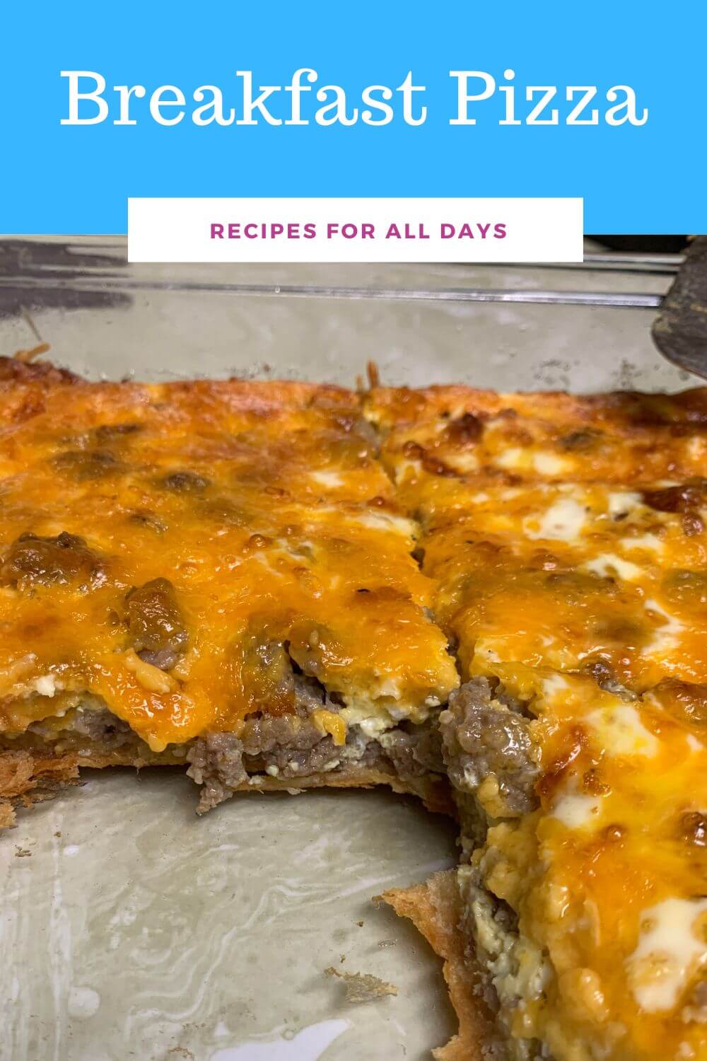Cheesy Breakfast Pizza Cheesy Breakfast Pizza