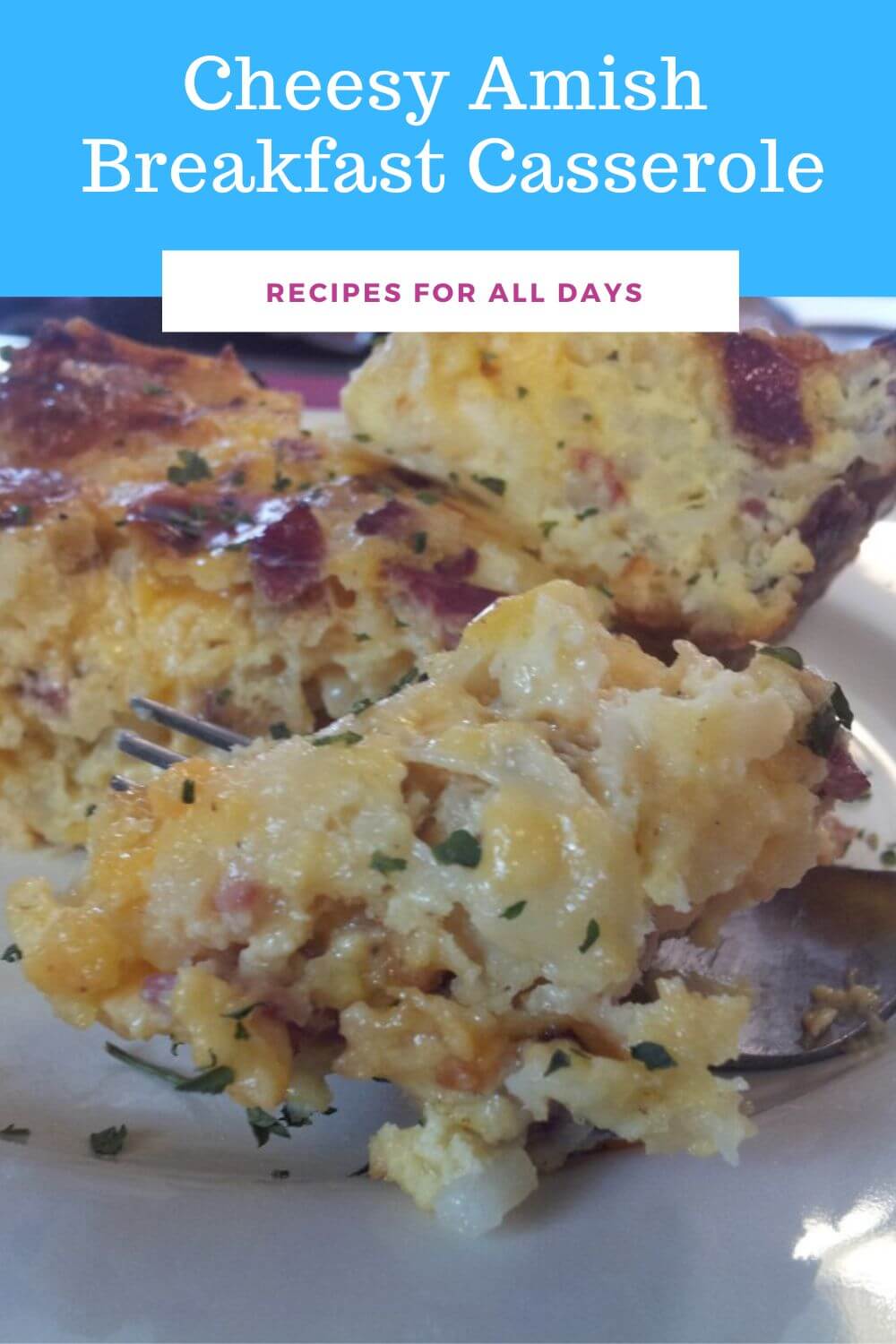 Cheesy Amish Breakfast Casserole Cheesy Amish Breakfast Casserole