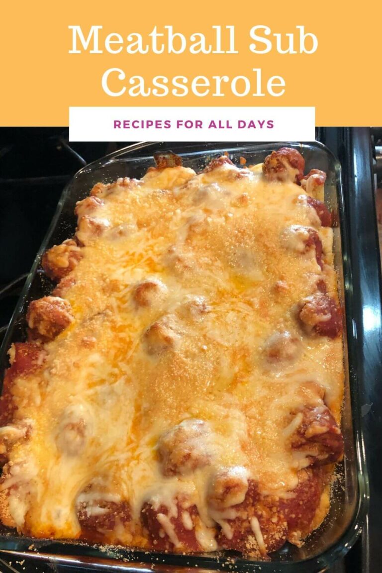 Meatball Sub Casserole