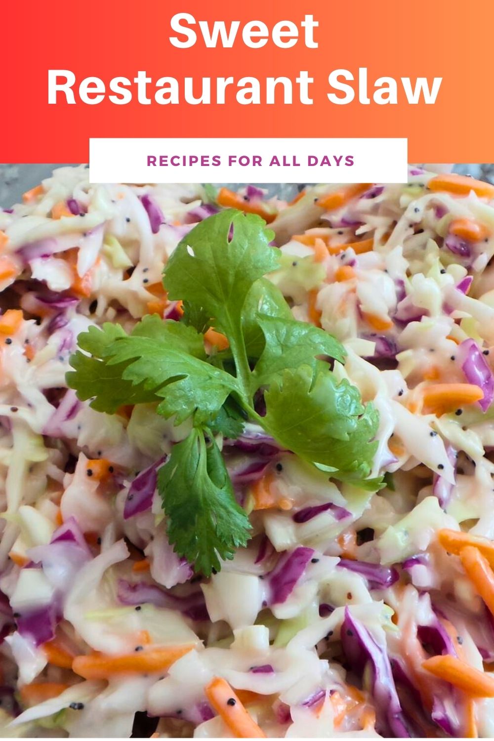Sweet Restaurant Slaw