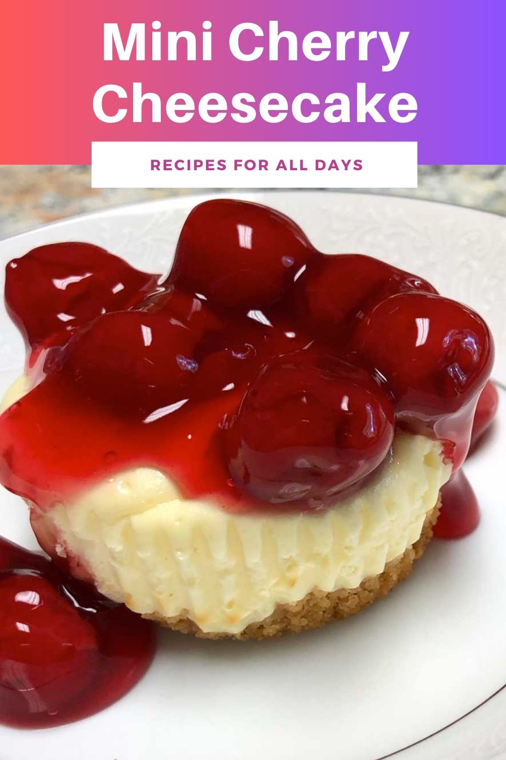 Mini Cherry Cheesecake