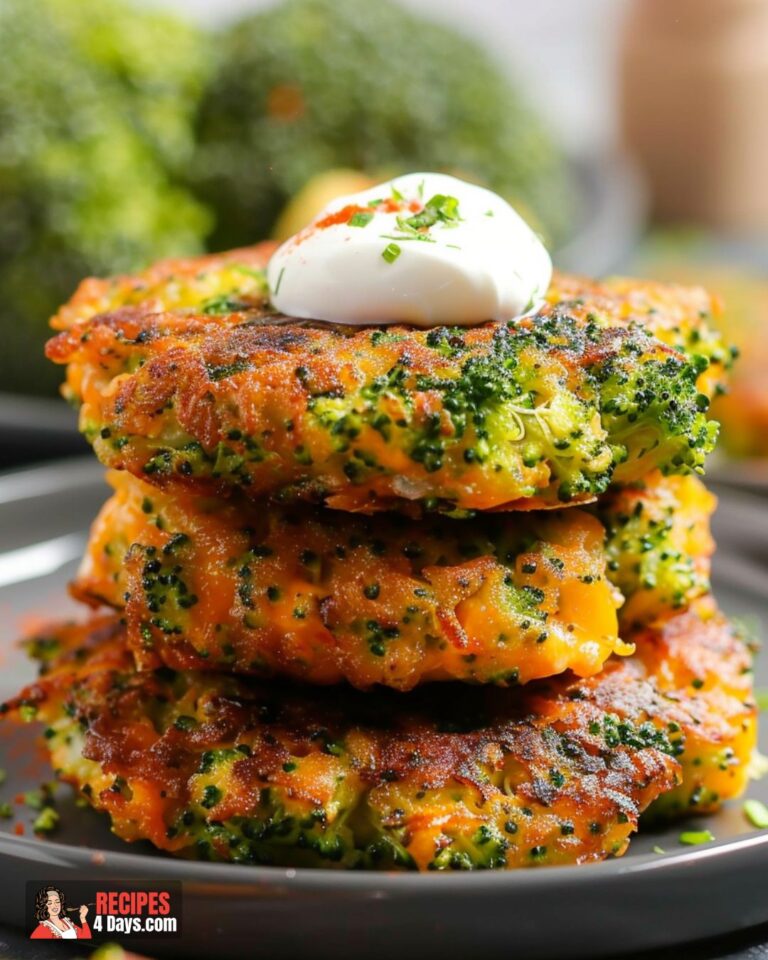 Broccoli Cheddar Fritters