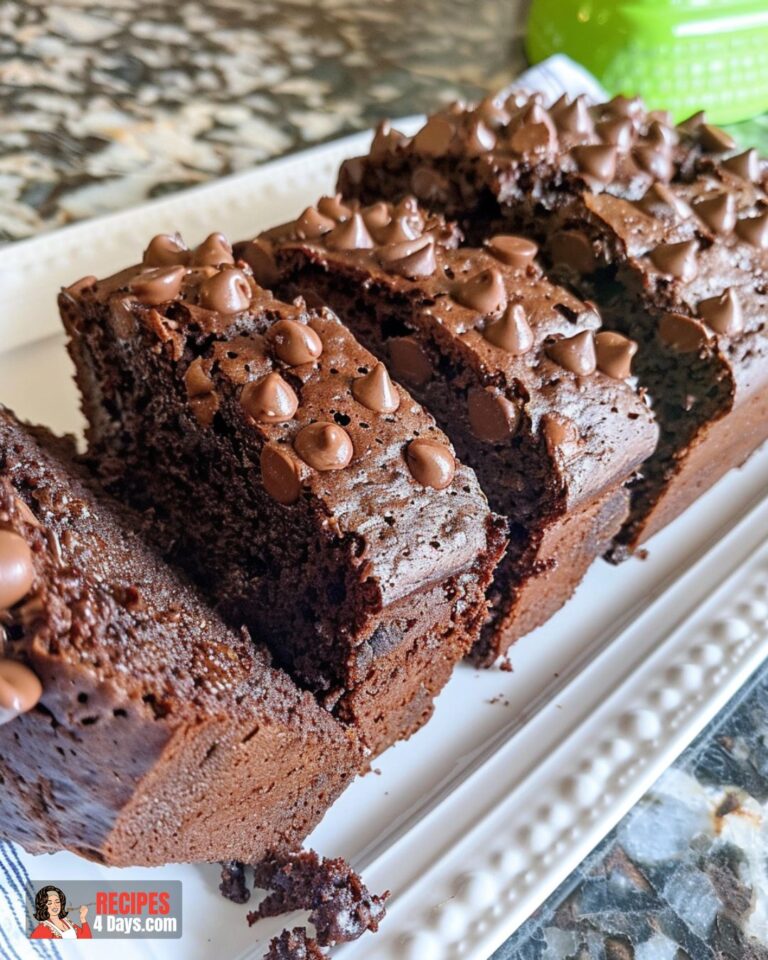 Cake Mix Double Chocolate Zucchini Bread