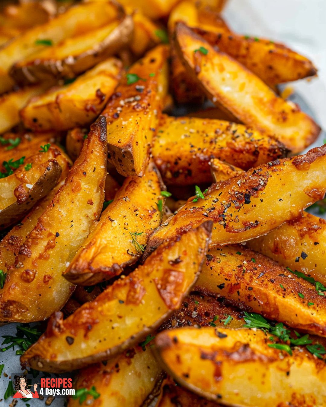 Crispy Baked Wedge Fries
