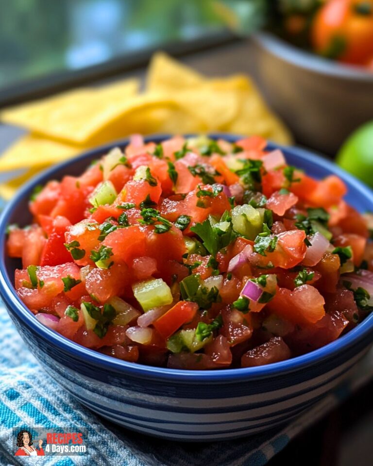 Fresh Tomato Salsa with Roma Tomatoes