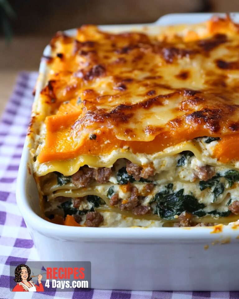 Butternut Squash & Sausage Lasagna