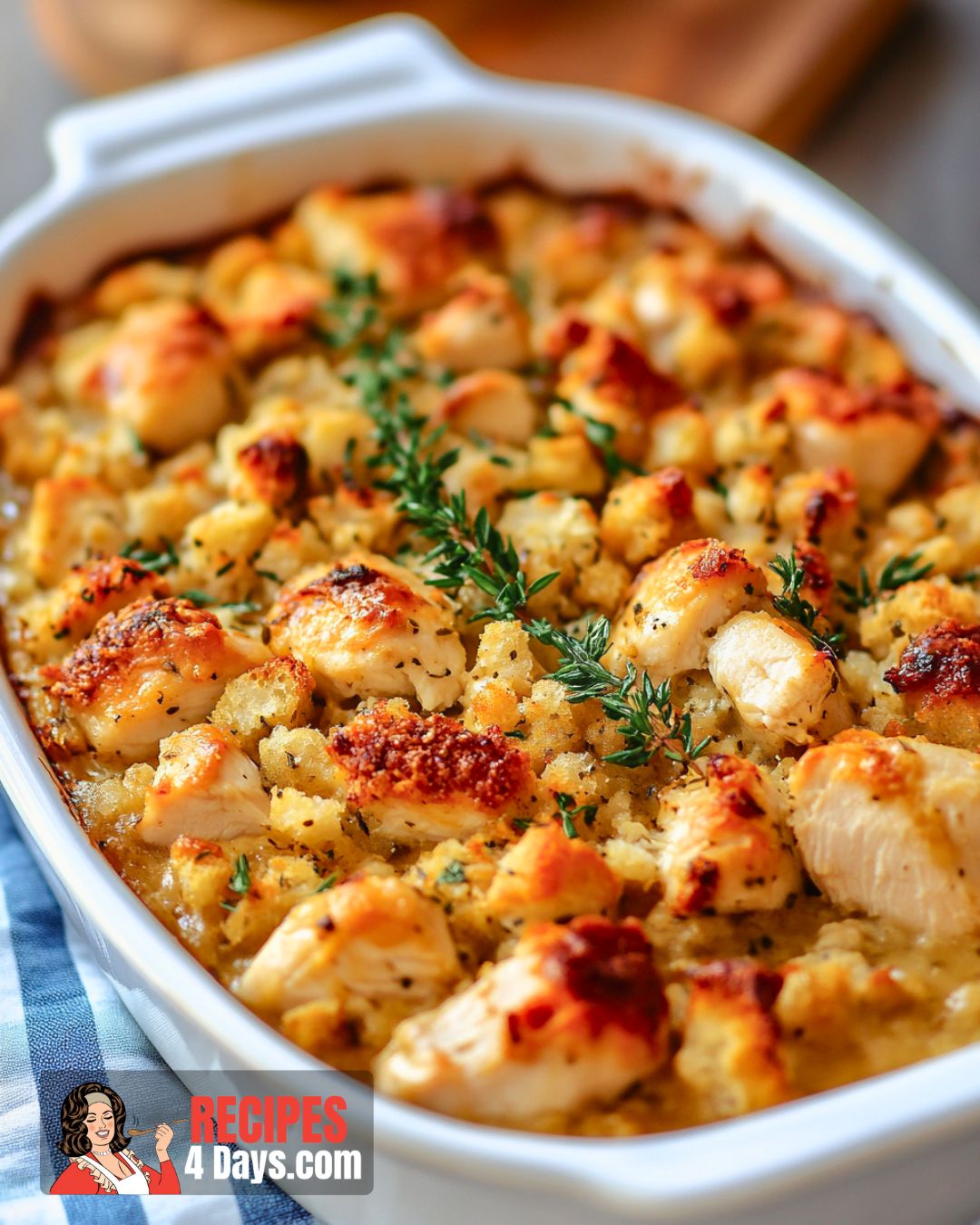 Chicken Stuffing Bake