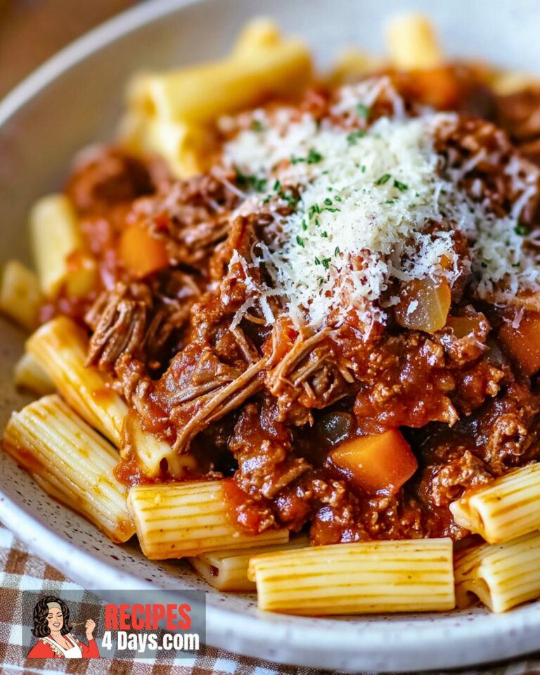 Slow Cooked Shredded Beef Ragu
