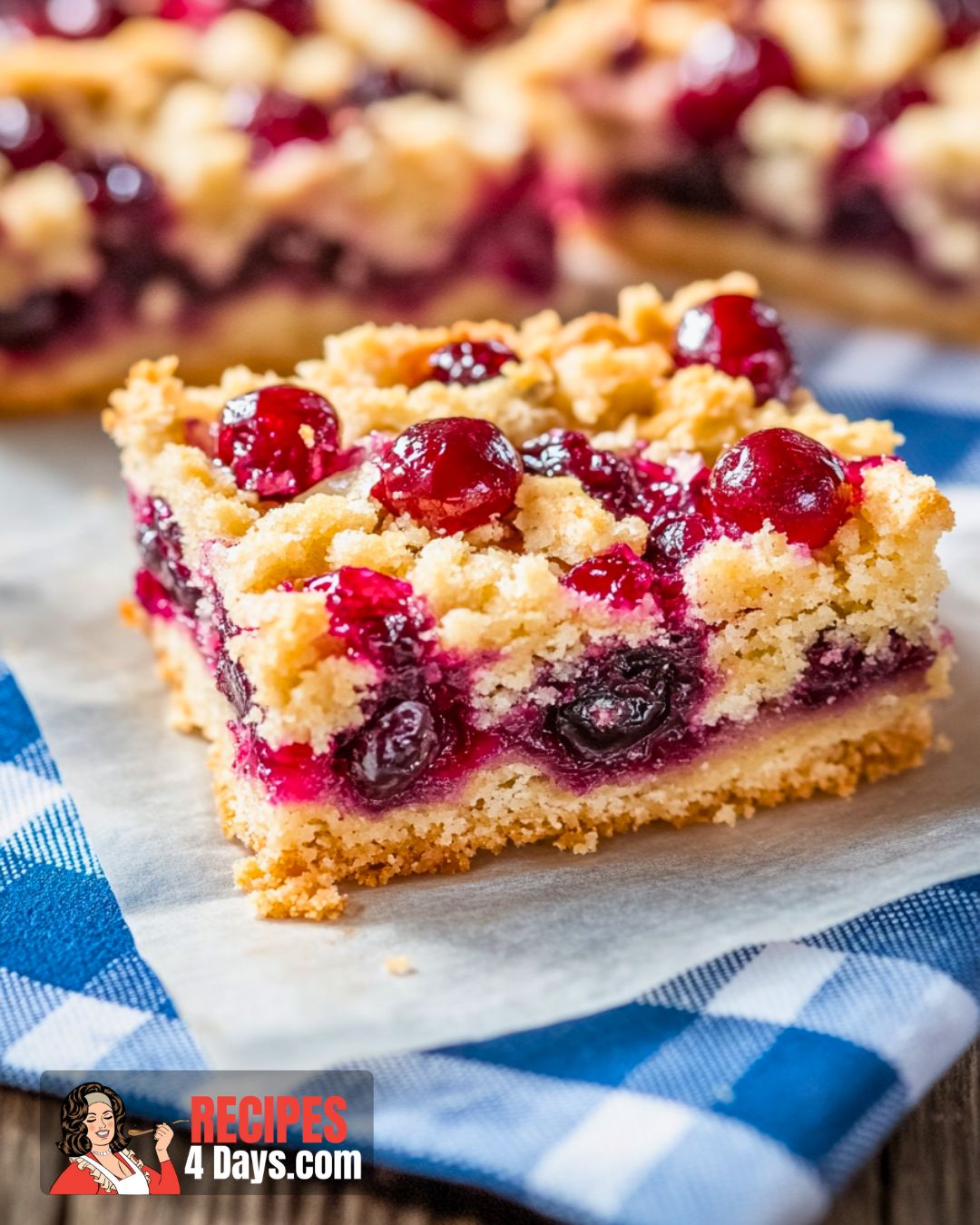 Cranberry Shortbread Bars