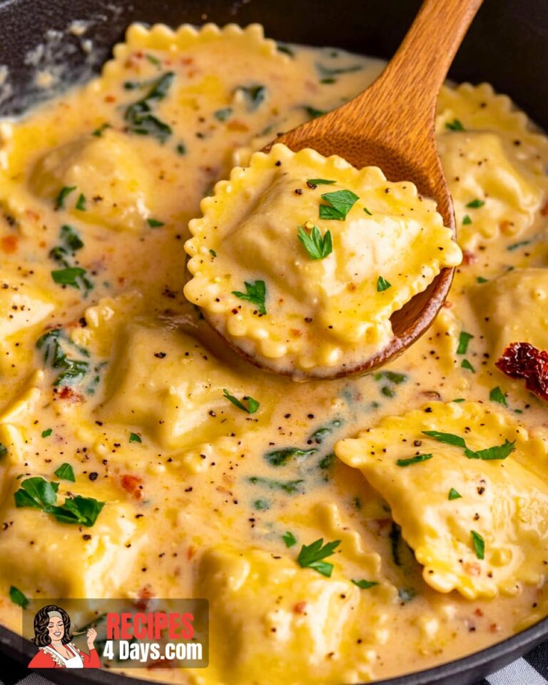 Creamy Tuscan Ravioli