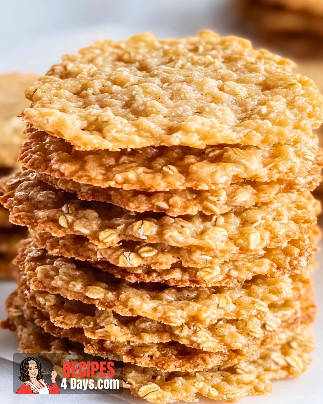 Easy And Amazing Oatmeal Lace Cookies