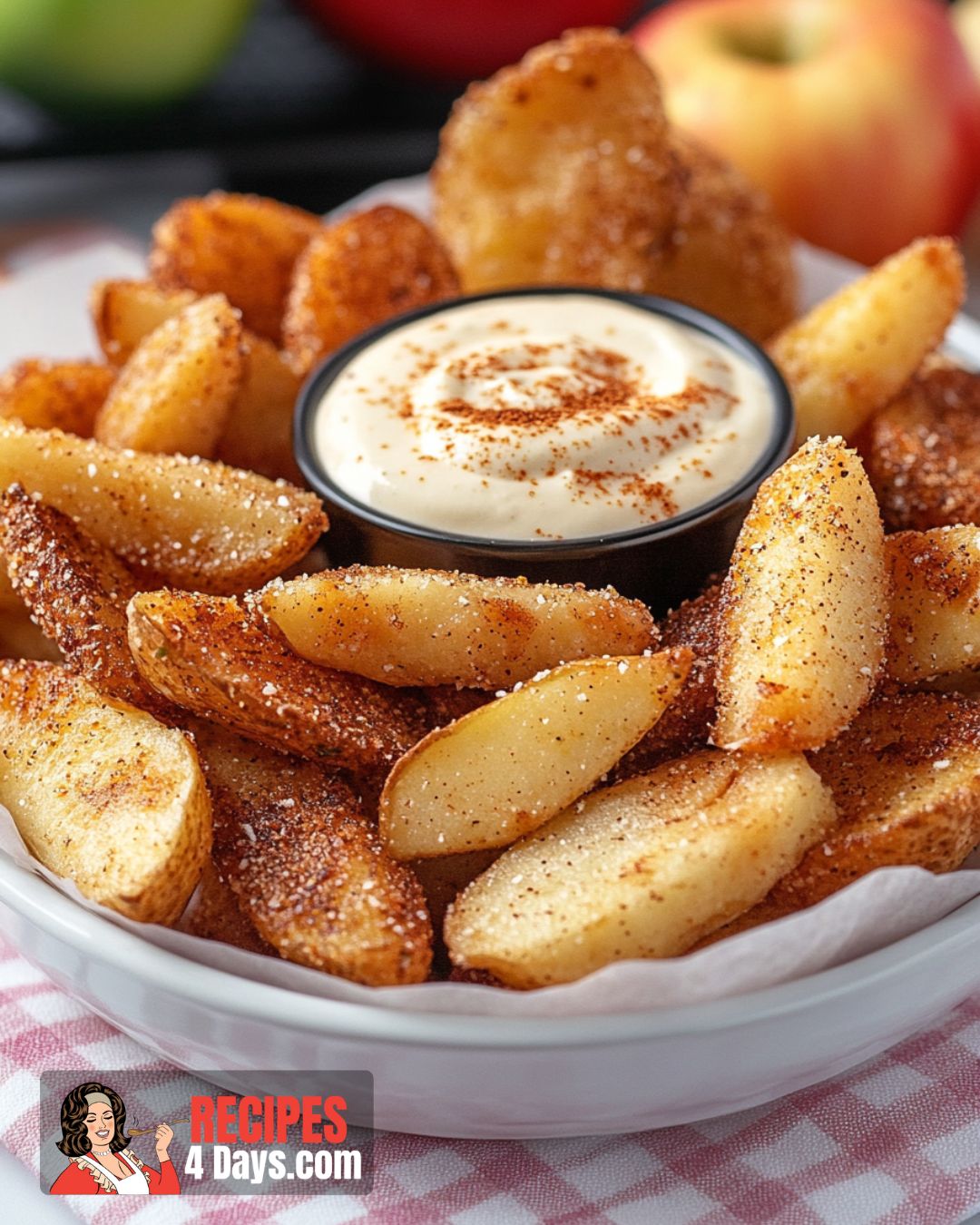 Oven Apple Wedges Fries