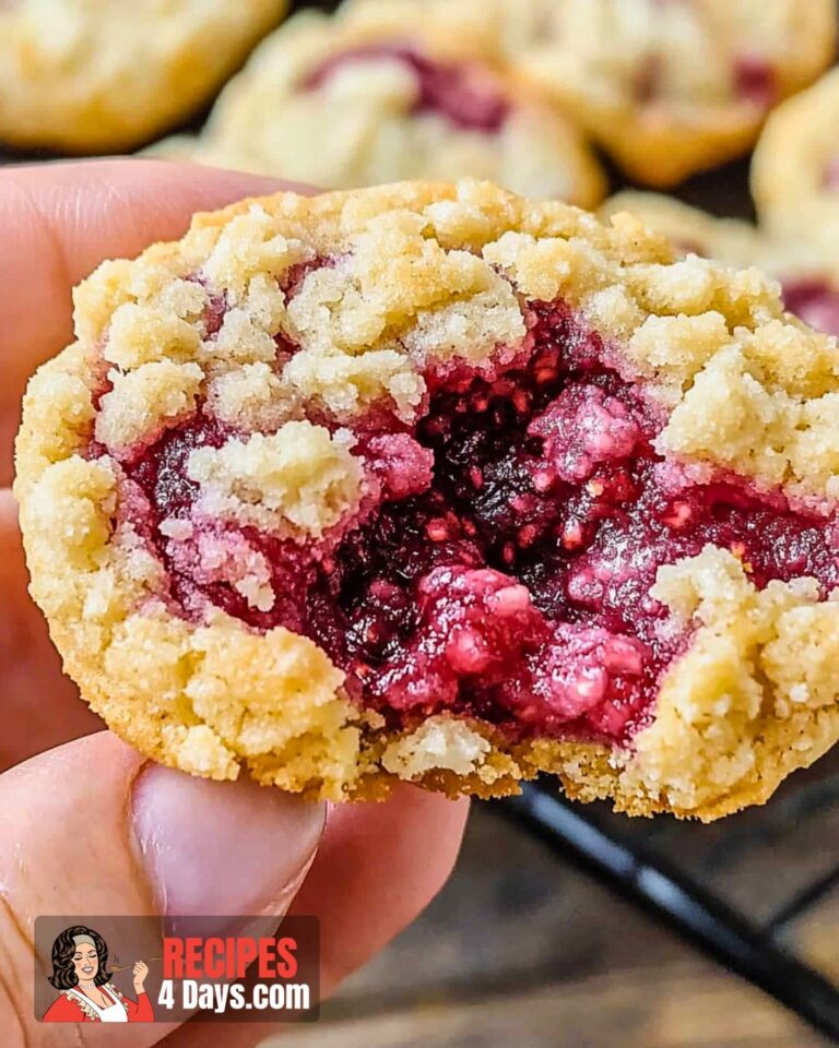 Raspberry Crumble Cookies