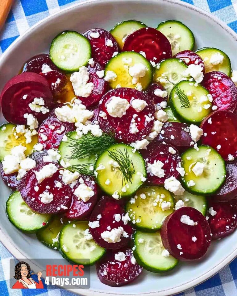 Crisp Cucumber And Beetroot Salad