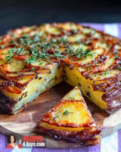 Crispy Balsamic-Thyme Potato Torte