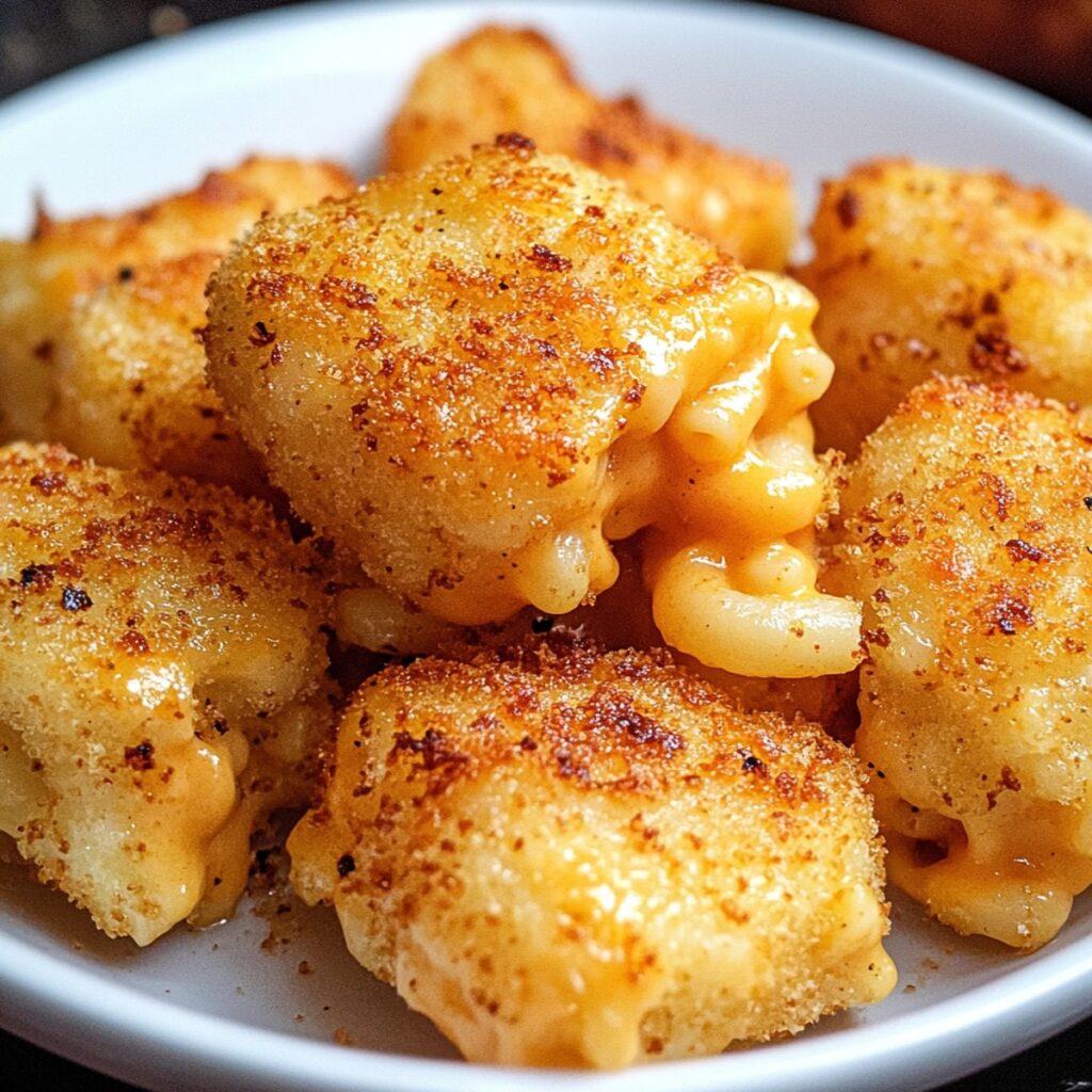Air Fryer Mac N Cheese Bites